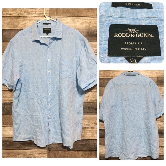Rodd & Gunn | Shirts | Rodd Gunn Sports Fit Linen Button Shirt Men 3xl ...